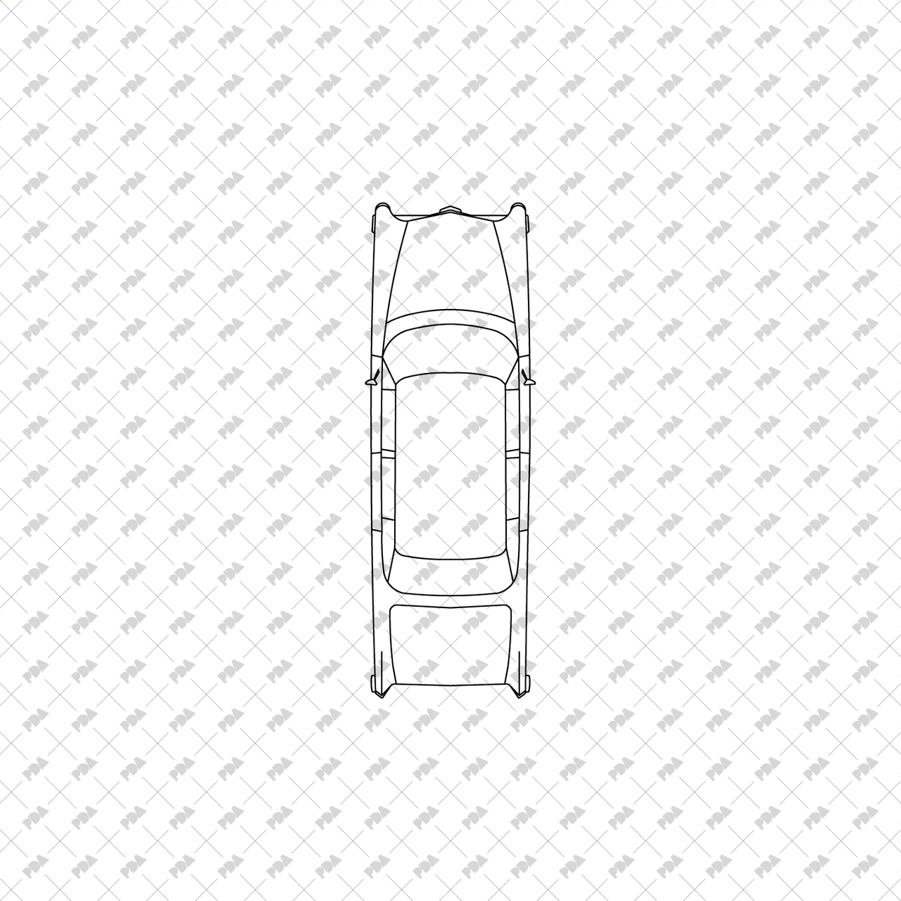 CAD, Vector Vehicles in Top View