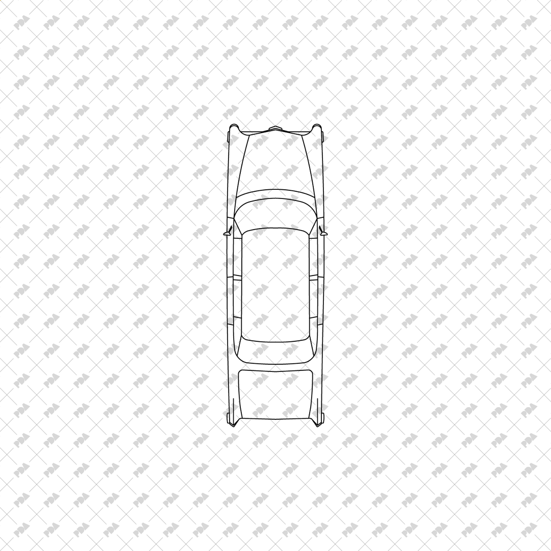 CAD, Vector Vehicles in Top View