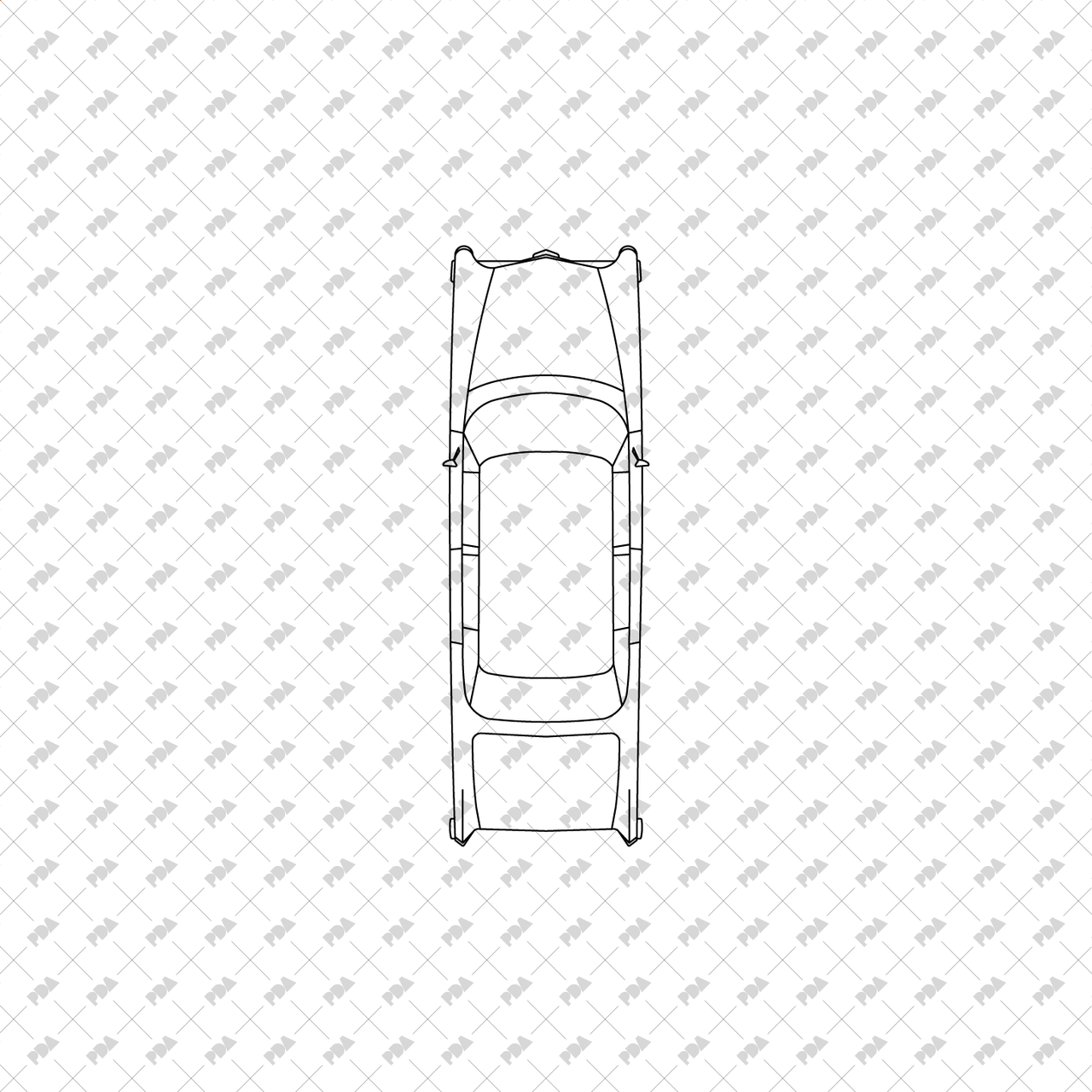 CAD, Vector Vehicles in Top View | Post Digital Architecture