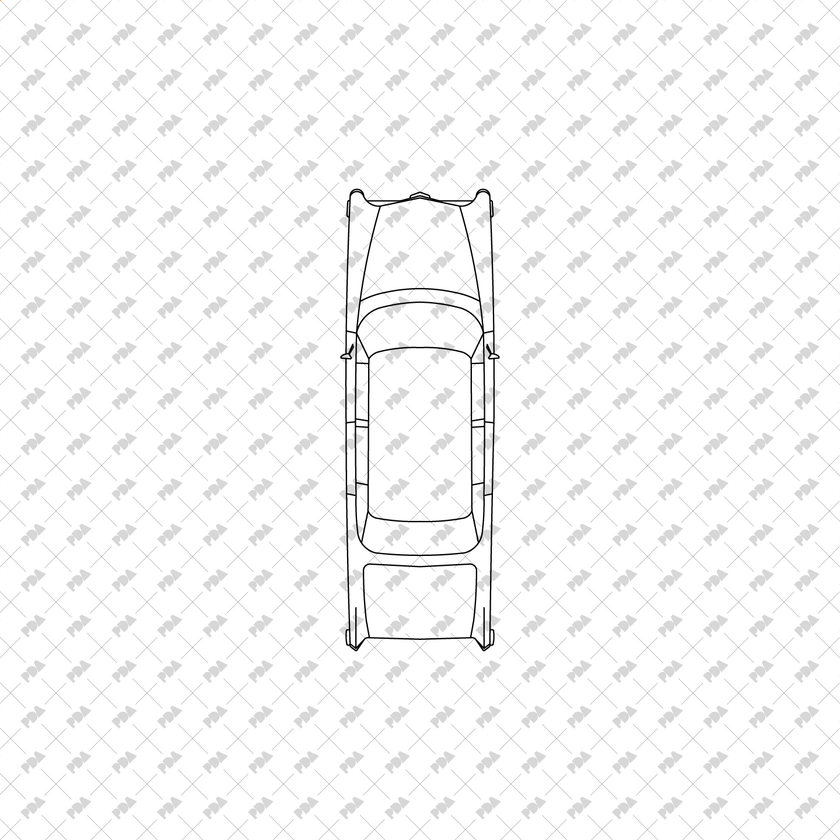 Cad、ベクター車両（上面図）