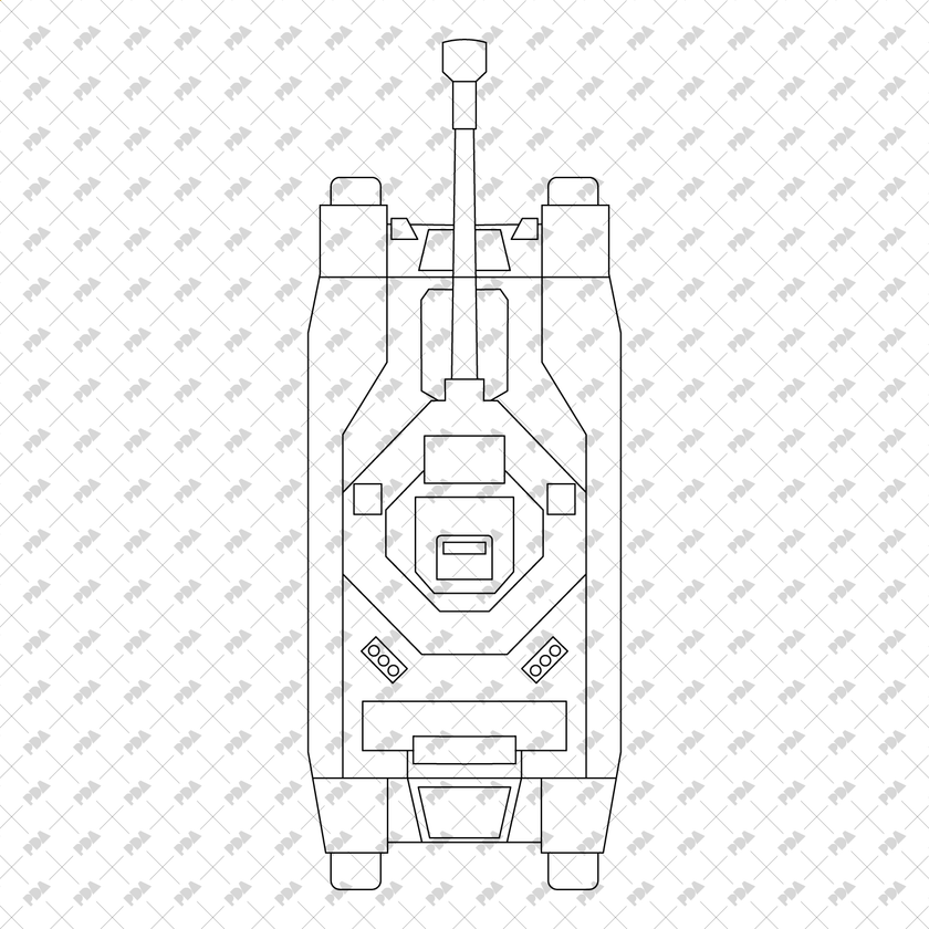 Cad、ベクター車両（上面図）