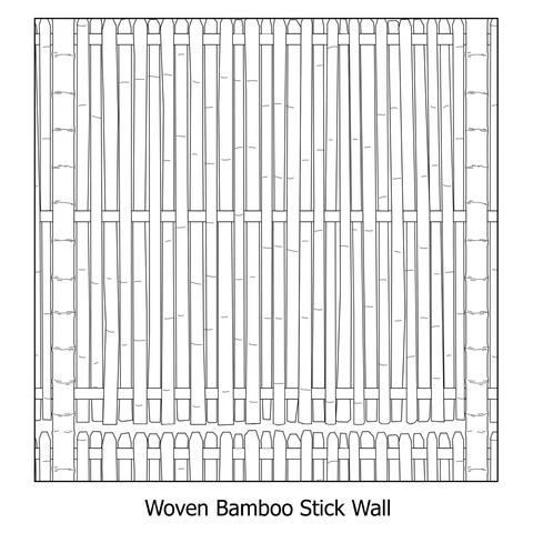 Biblioteca de patrones de Illustrator: Paneles de bambú