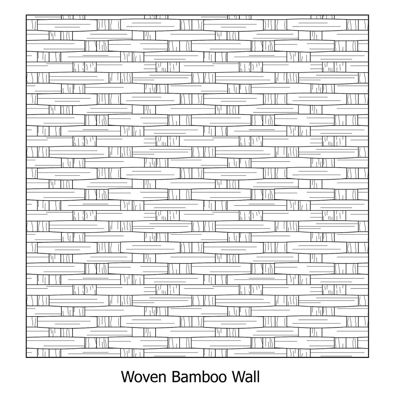 Illustrator Pattern Library - Bamboo Panels