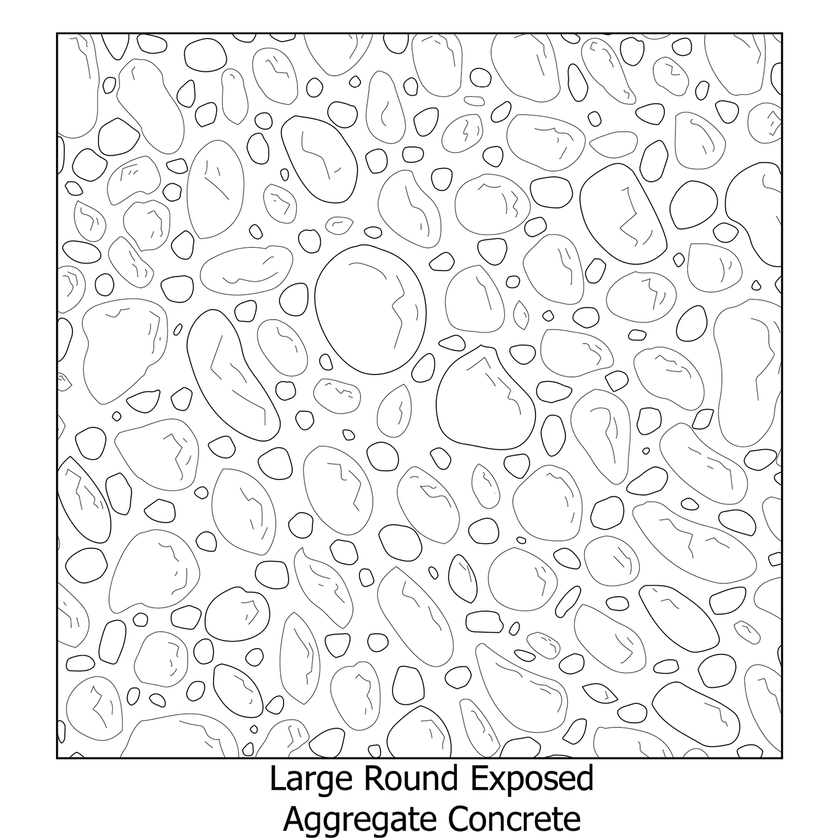 Biblioteca de patrones de Illustrator: Hormigón con áridos expuestos