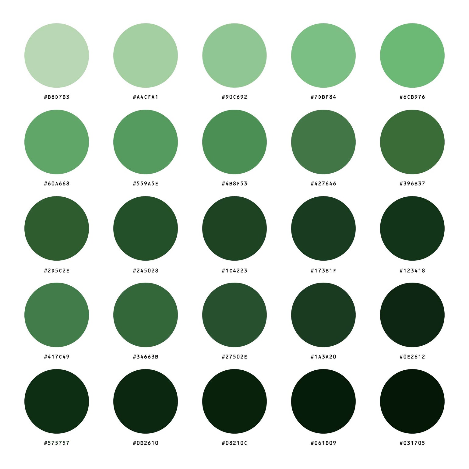 Illustrator Swatches Library - Dusted Green