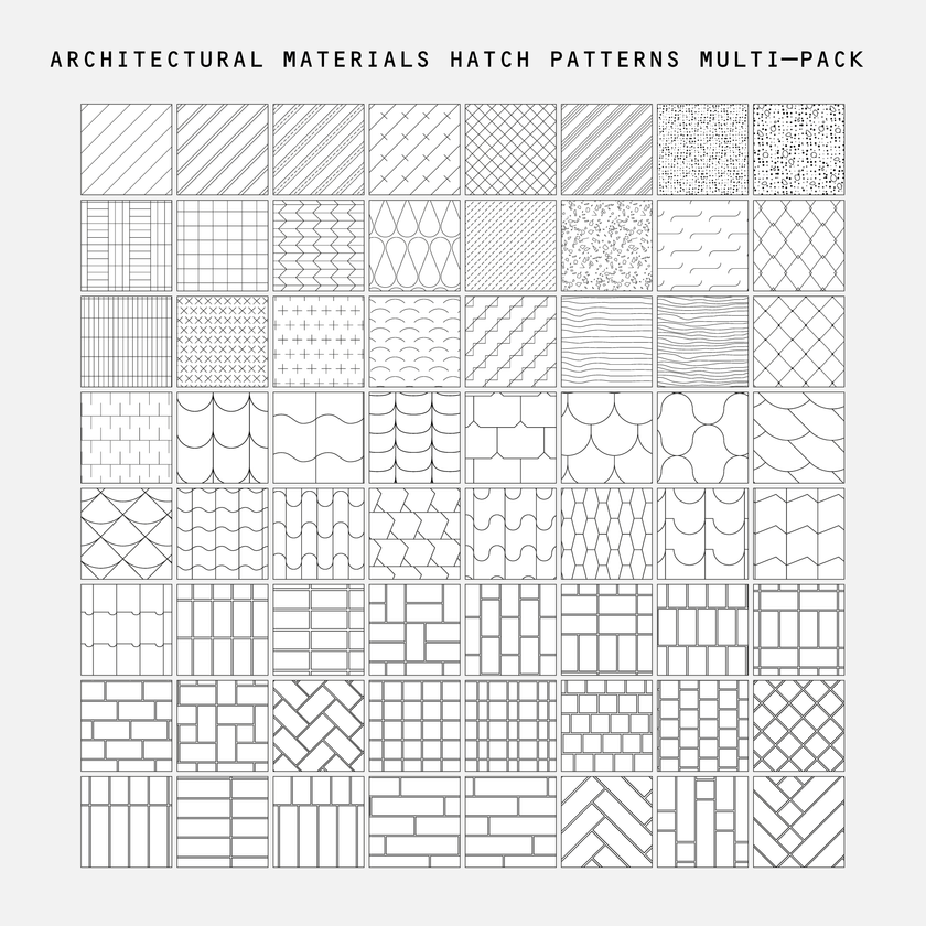 66 Illustrator Patterns Multi-Pack – Post Digital Architecture