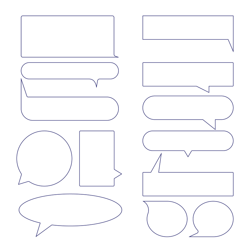 Vector Speech Clouds - Free Download Now