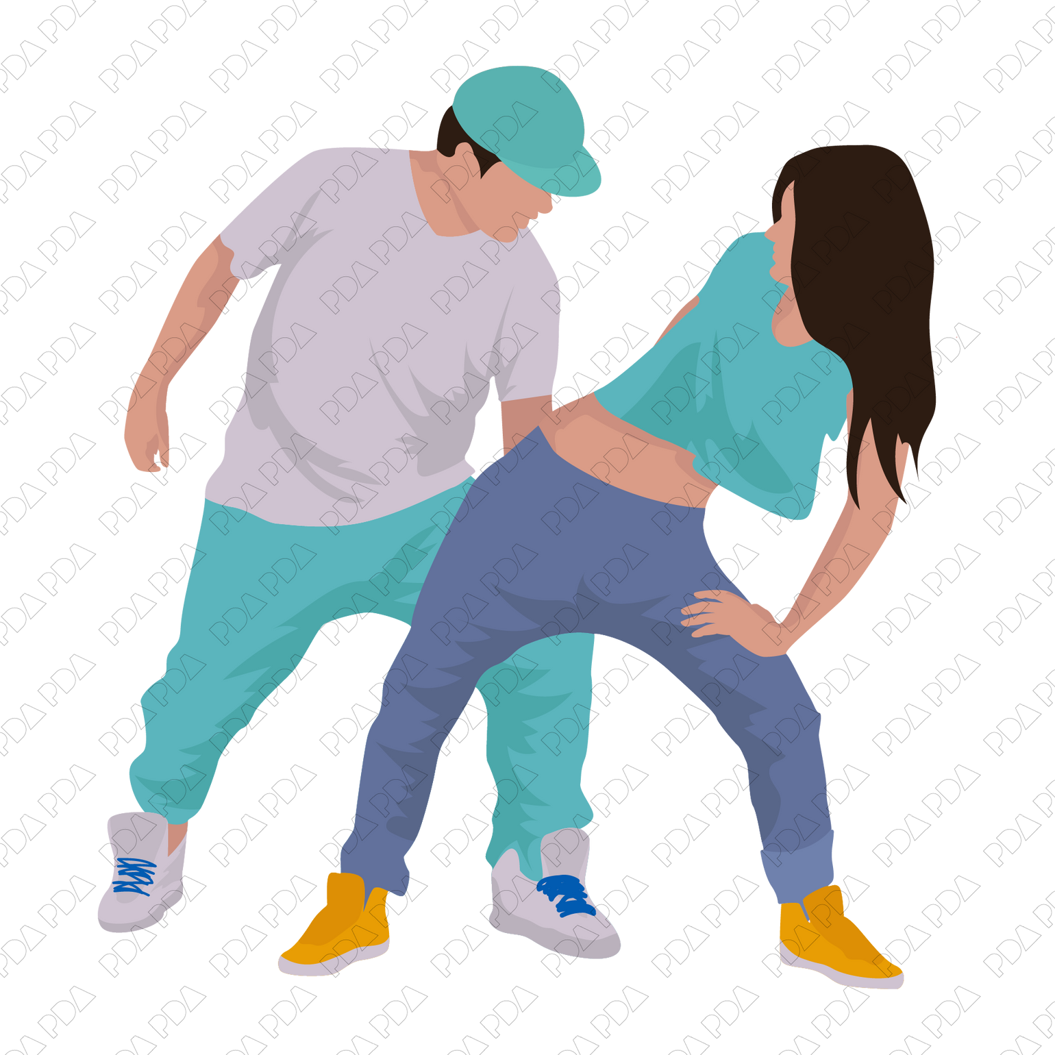 Vector Dancers Set - 18 Stylish Figures
