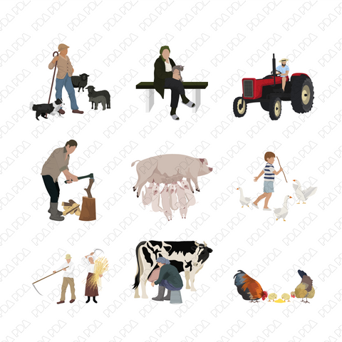 Vector Characters Multi-Pack (115 Characters, Figures) – Post Digital ...
