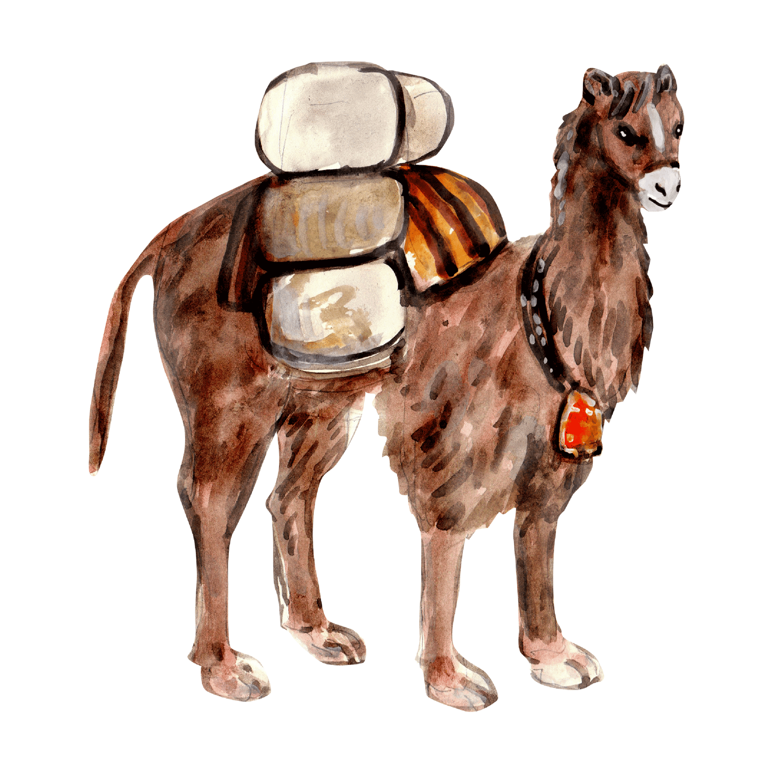 PNG Hand Drawn Animals Inspired by Pirosmani