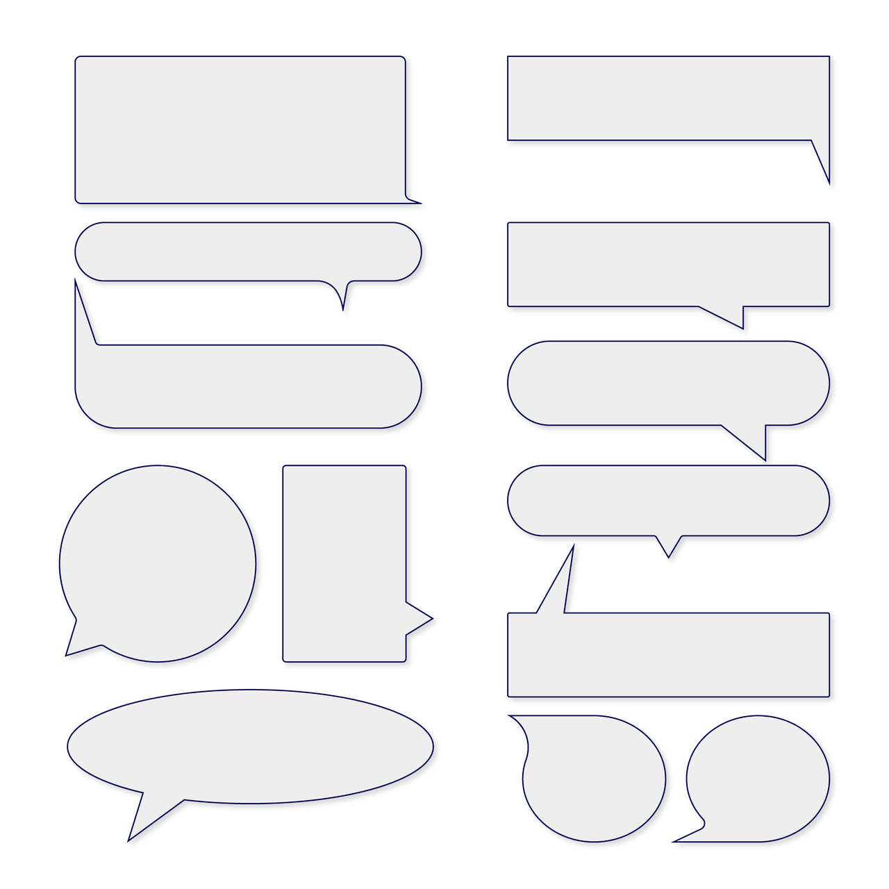 Vector Speech Clouds (Free Now)