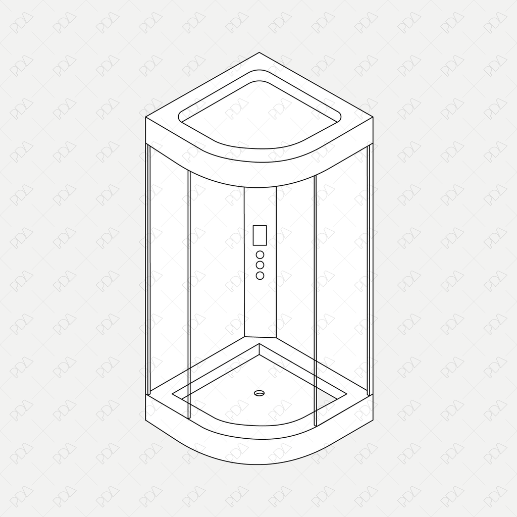 CAD & Vector Isometric Bathroom Furniture and Accessories Set | Post ...