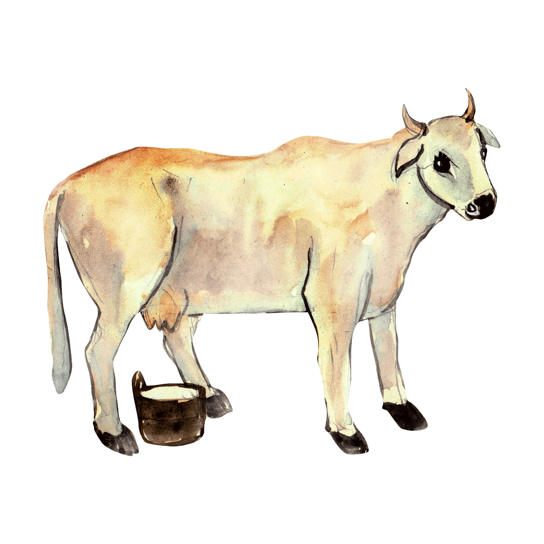 PNG Hand Drawn Animals Inspired by Pirosmani