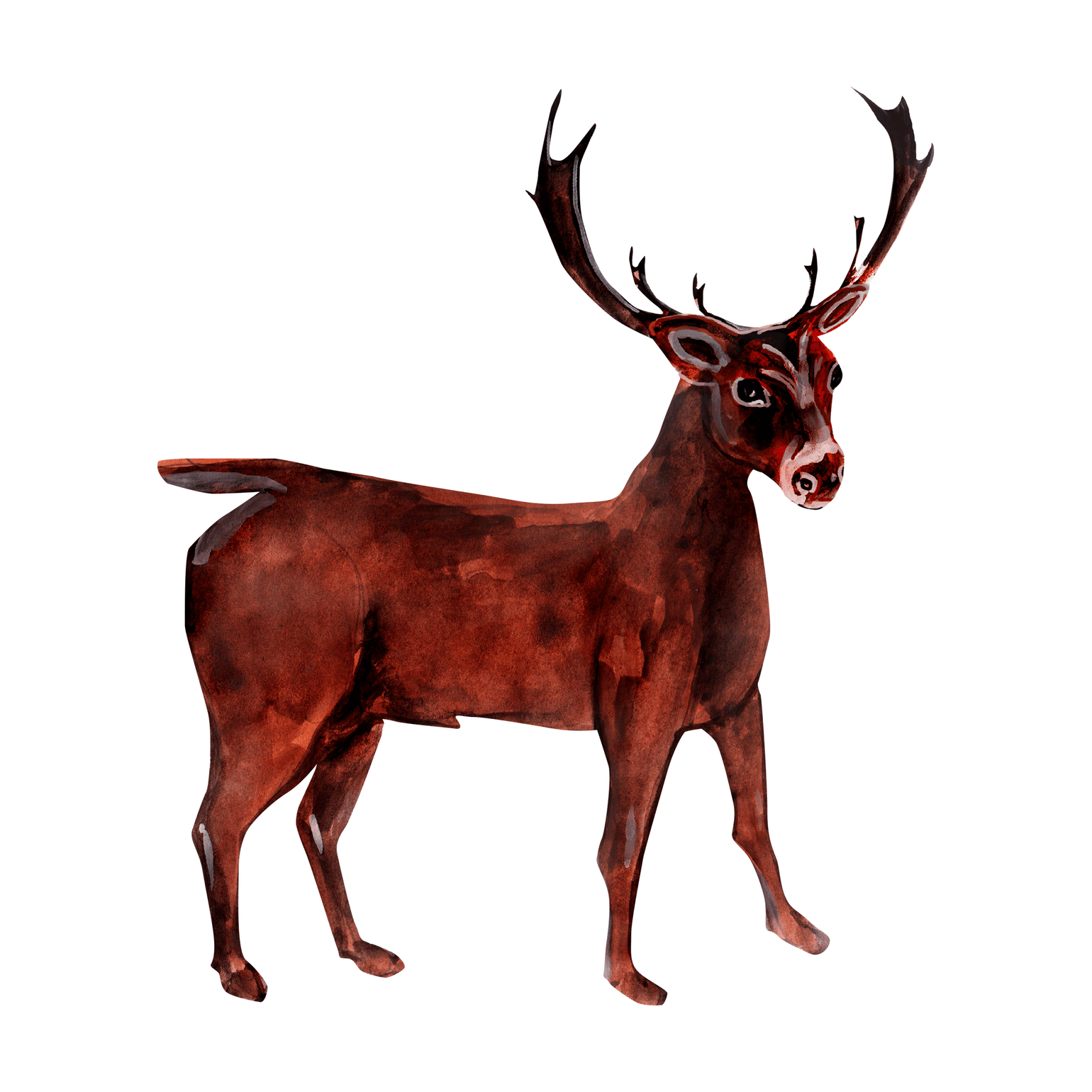 PNG Hand Drawn Animals Inspired by Pirosmani