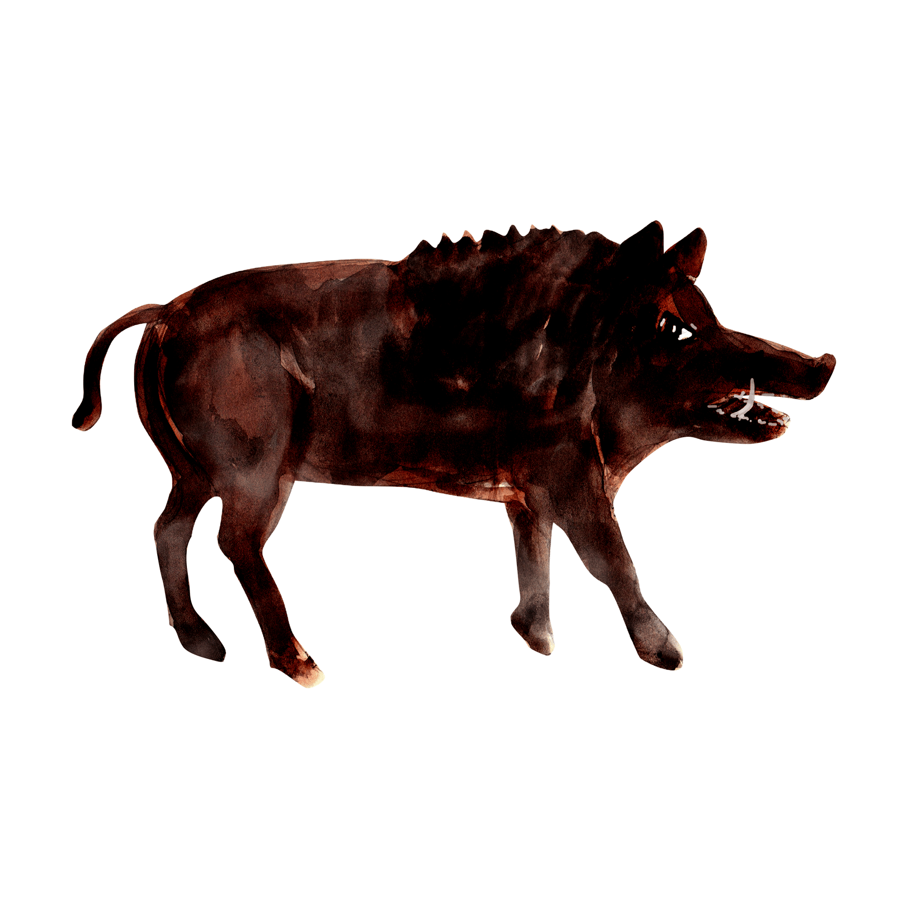 PNG Hand Drawn Animals Inspired by Pirosmani