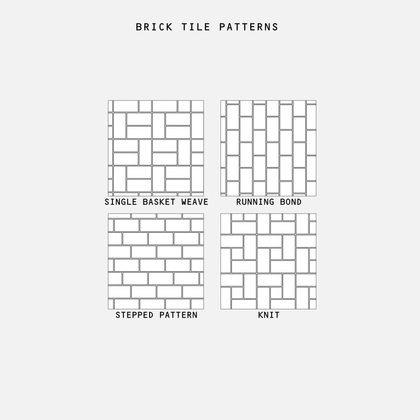 Illustrator Pattern Library - Brick Tile Patterns Multi-Pack | Post ...