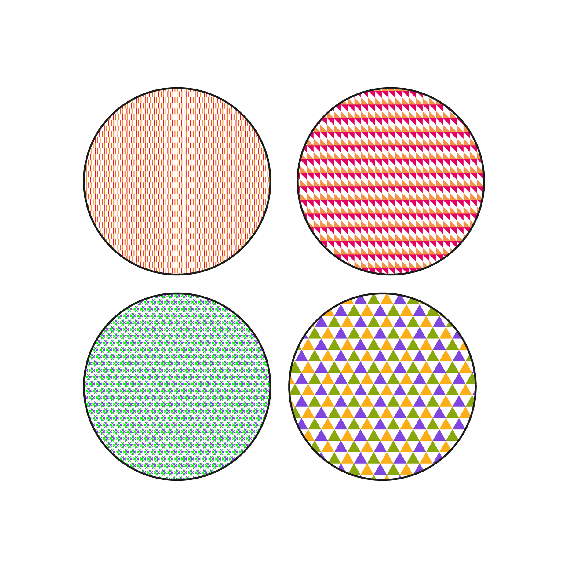 Illustrator Pattern Library - Color Patterns | Post Digital Architecture