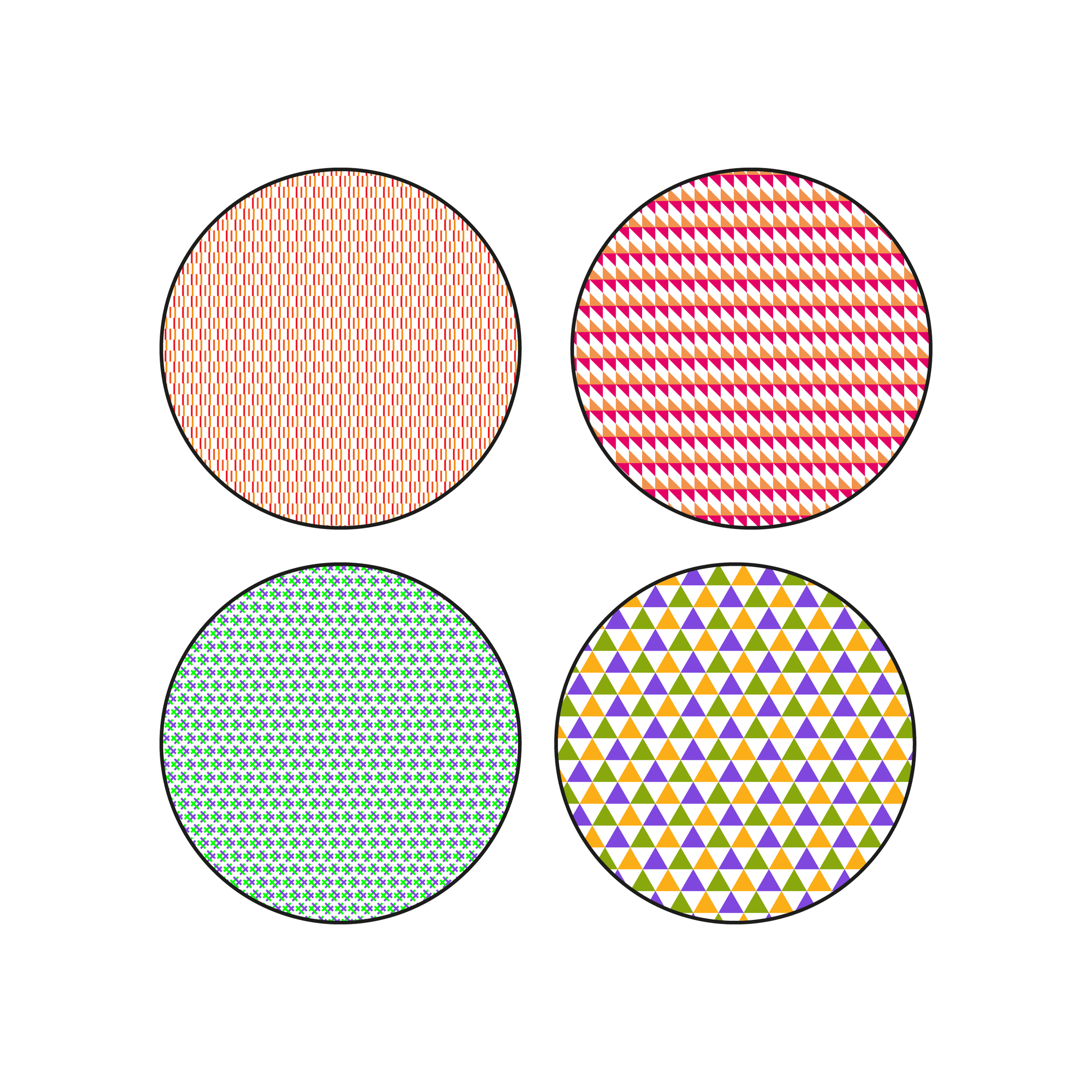 Illustrator Pattern Library - Color Patterns | Post Digital Architecture