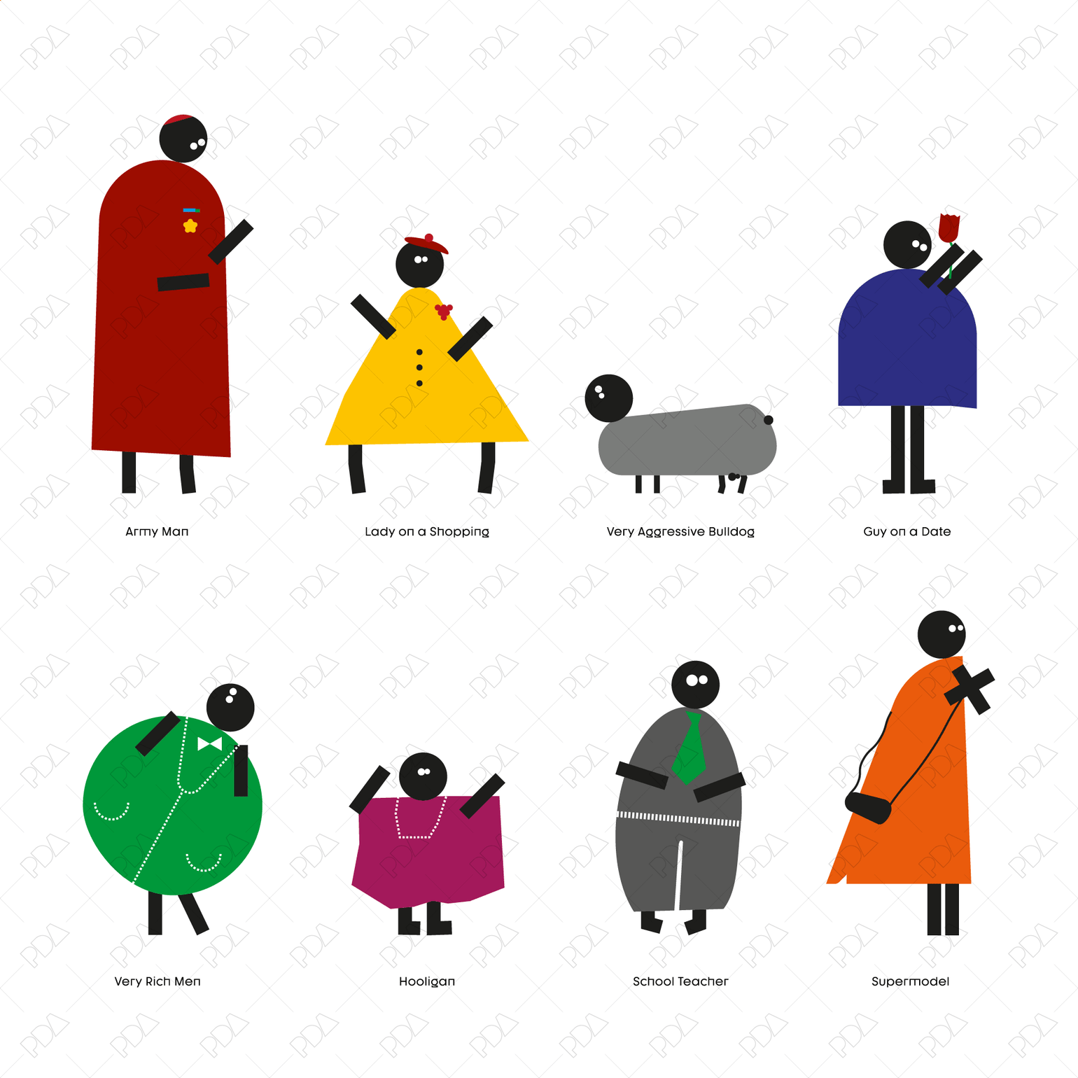 Vector & PNG Hyper Realistic Characters Set