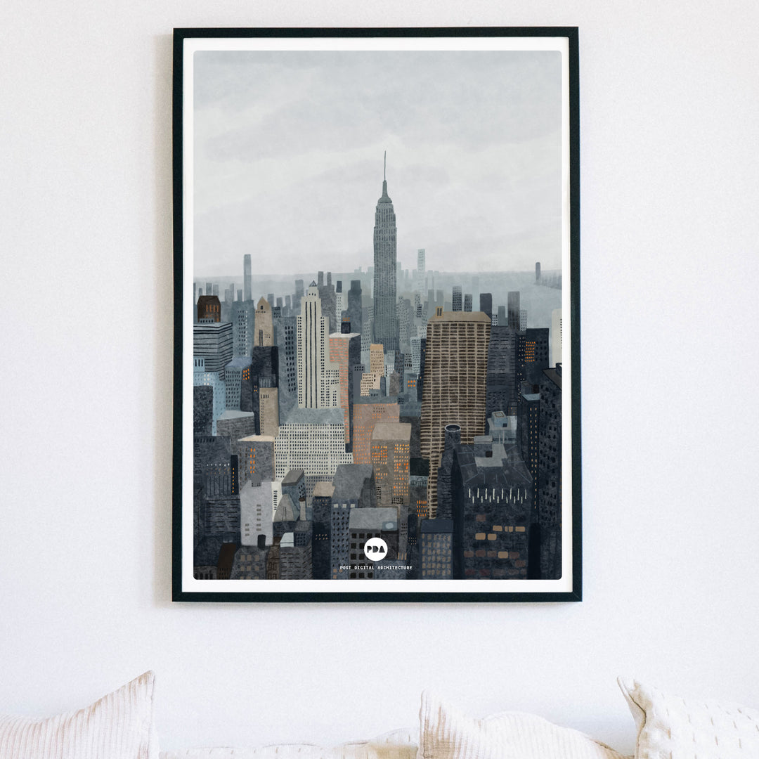NYC Skyscrapers Printable Poster