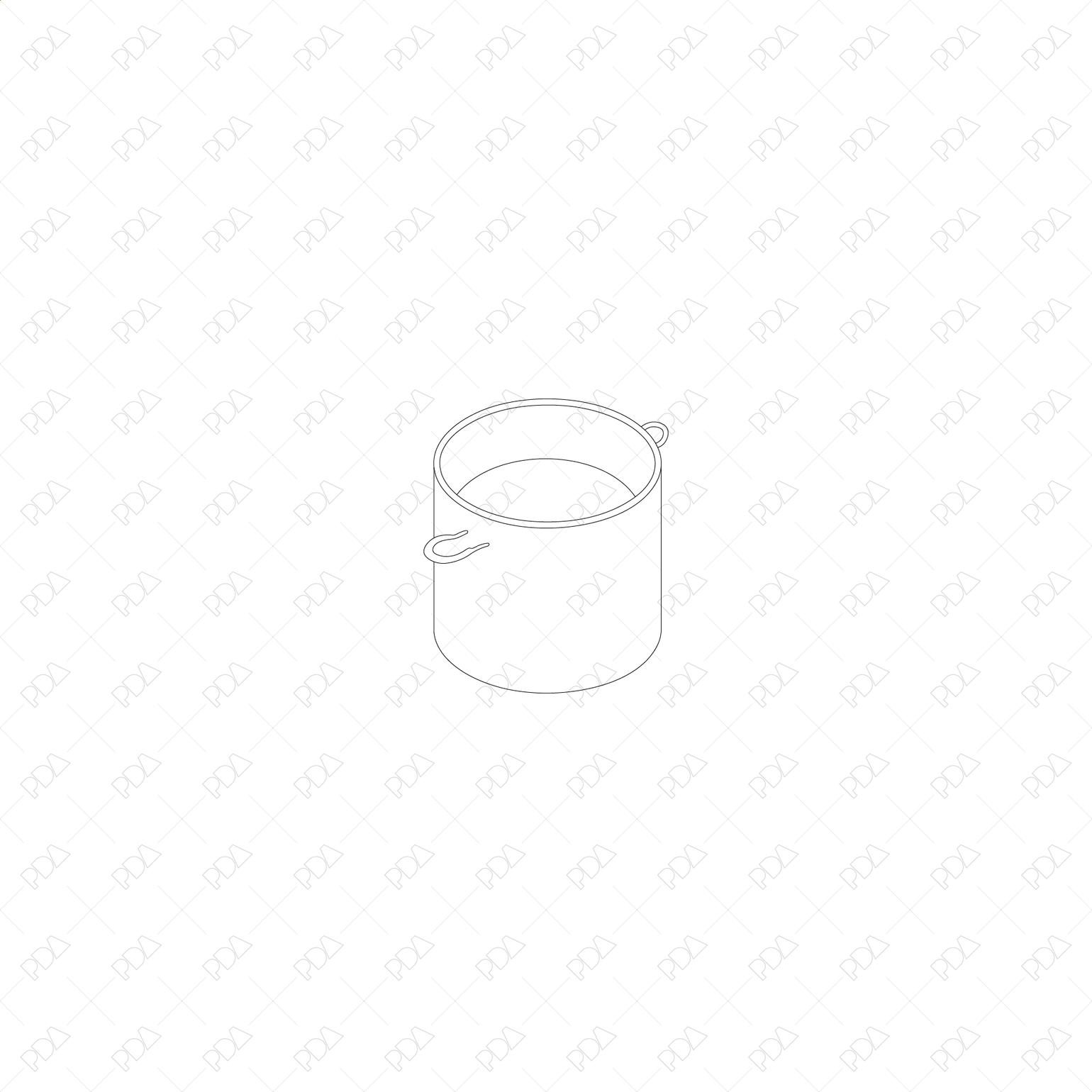 CAD & Vector Kitchen Set: Axonometric & Isometric