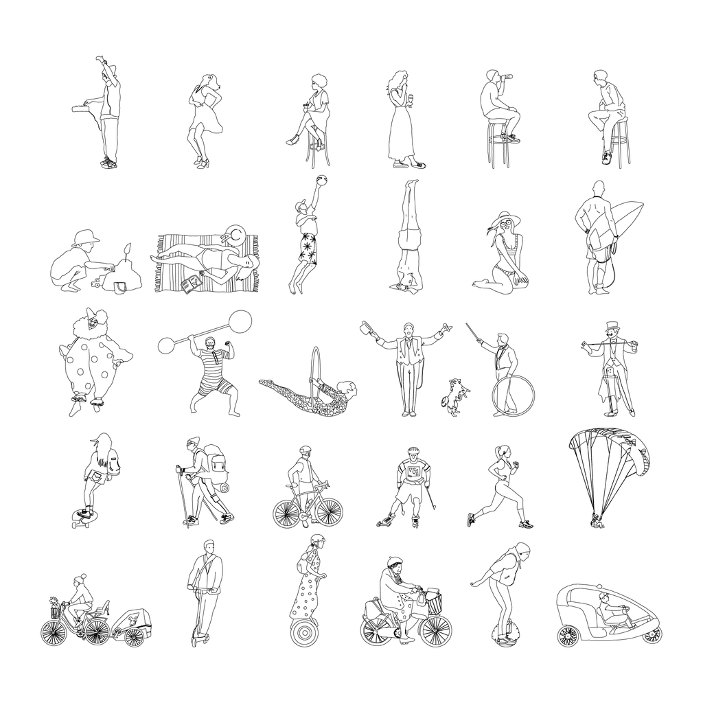 Cad And Vector Characters In Public Multi Pack 2 3989
