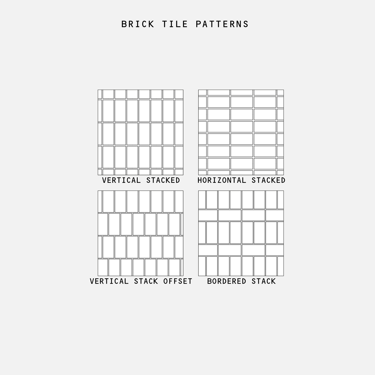 Illustrator Brick Tile Patterns Pack – Post Digital Architecture