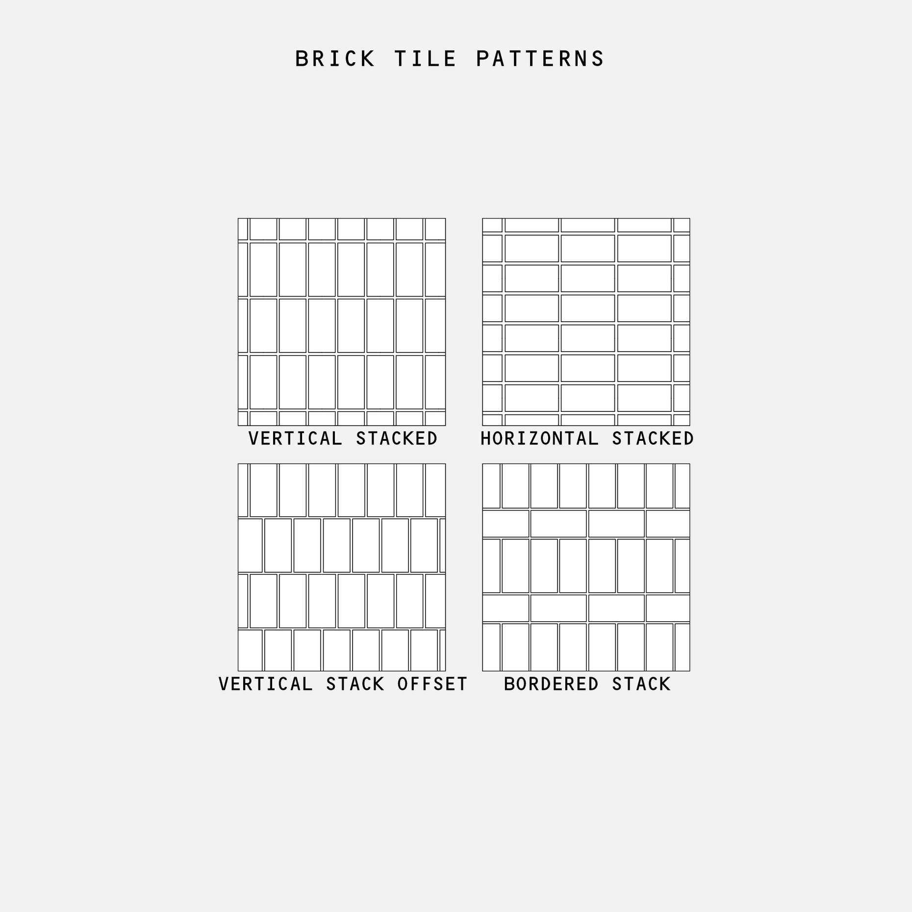 Illustrator Brick Tile Patterns Pack