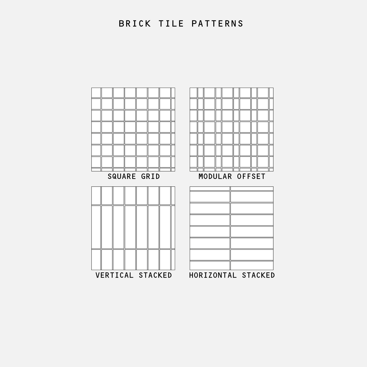 Illustrator Brick Tile Patterns Pack – Post Digital Architecture