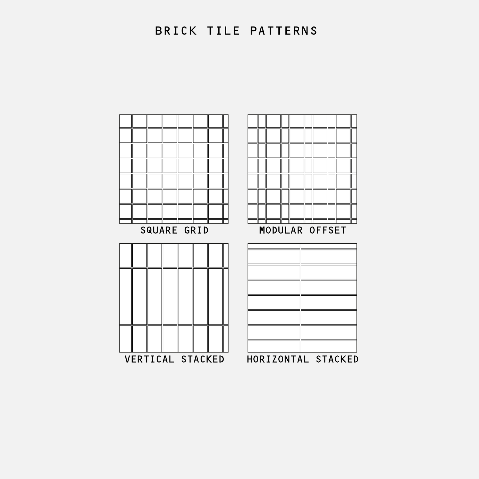 Illustrator Brick Tile Patterns Pack