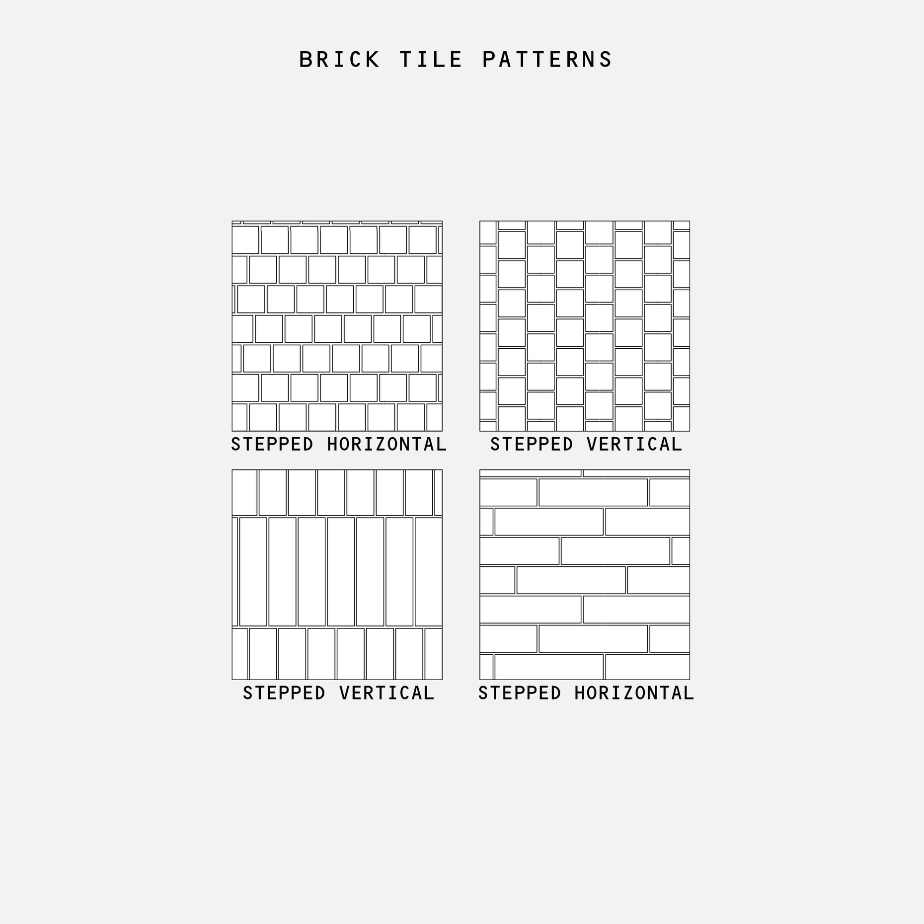 Illustrator Brick Tile Patterns Pack – Post Digital Architecture