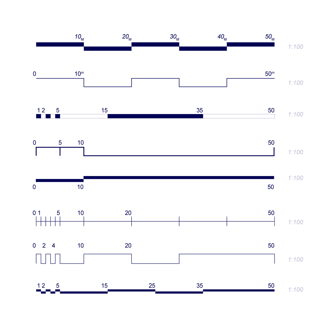 Free Vector Architectural Scale Bars