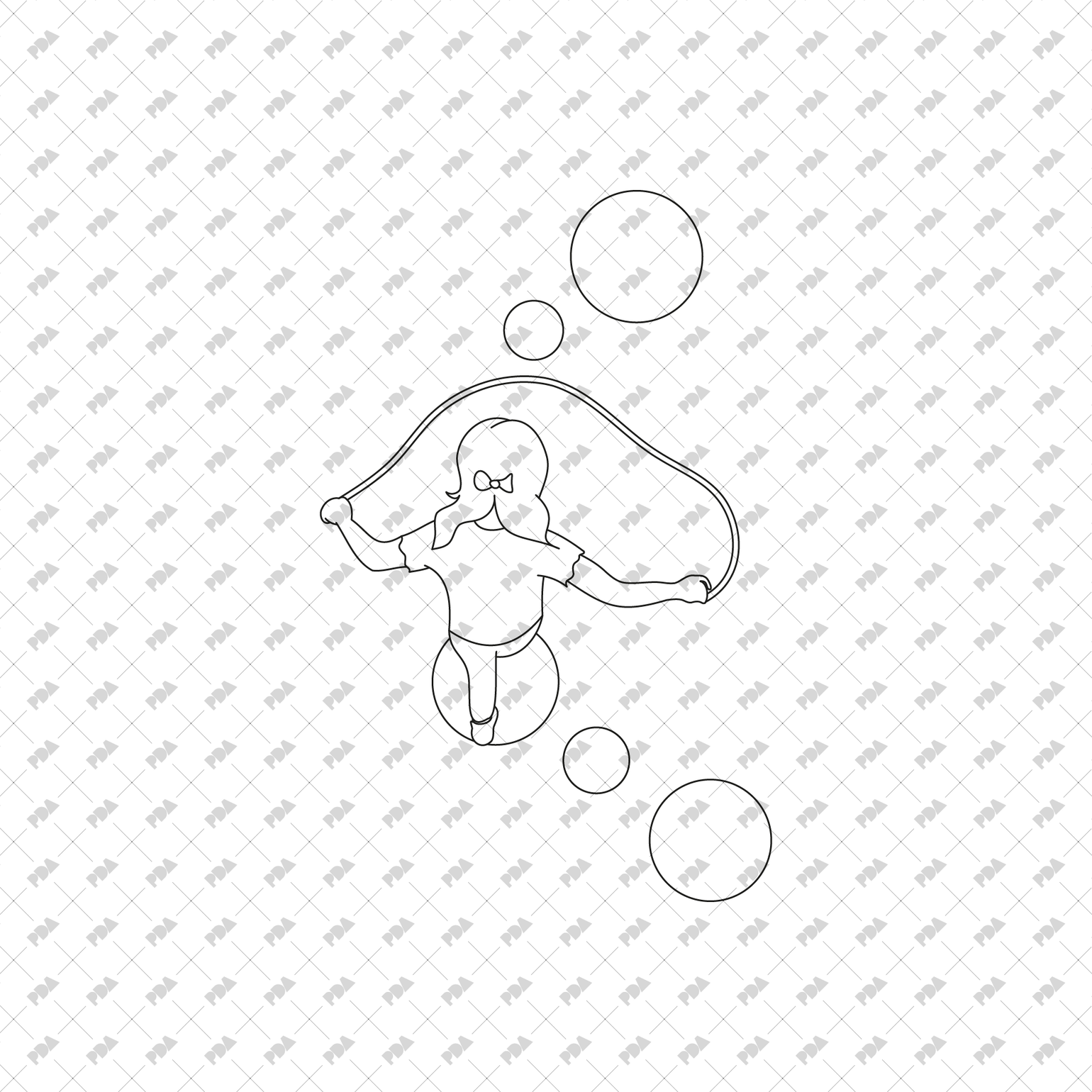 CAD, Vector School and Kindergarten in Top View