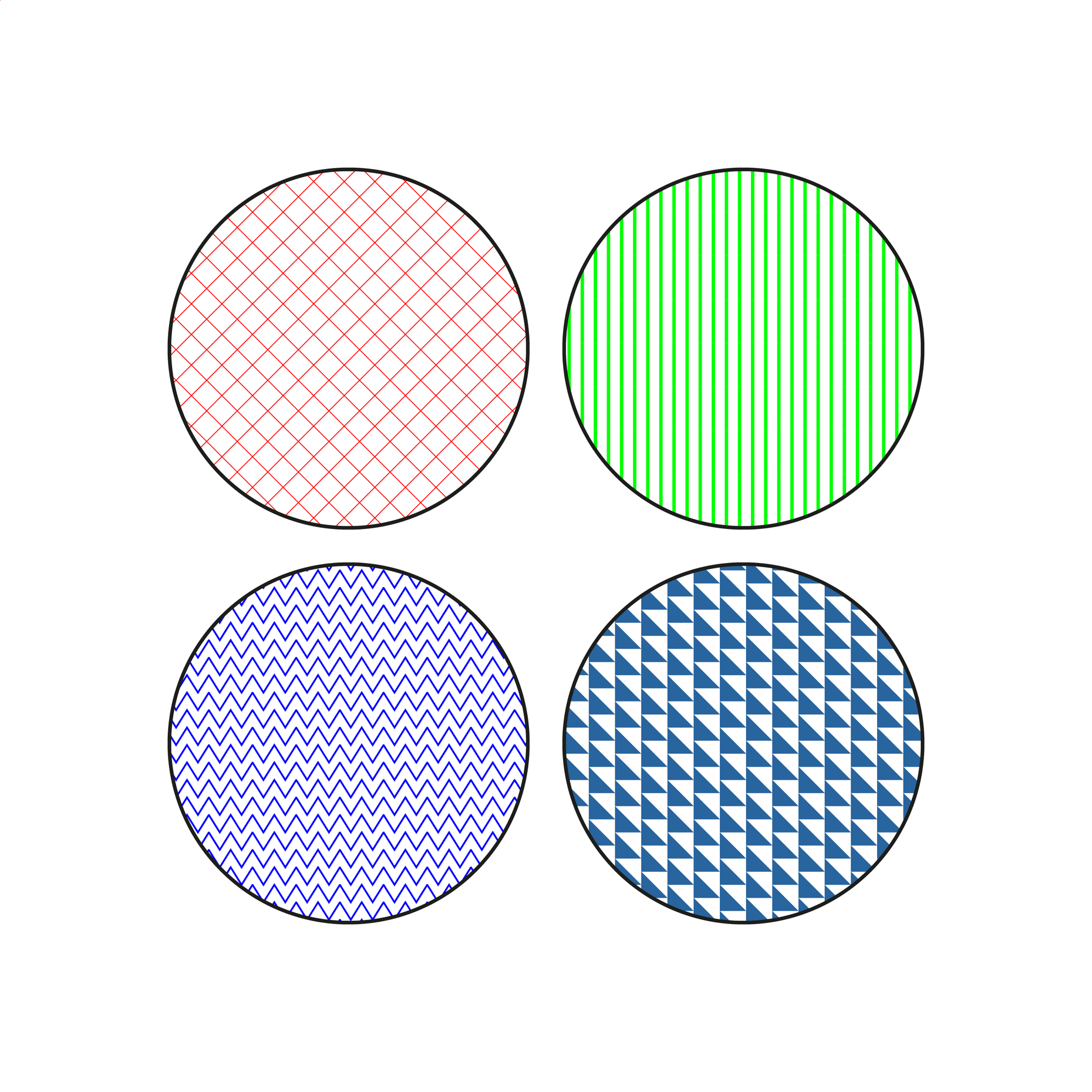 Illustrator Pattern Library - Color Patterns | Post Digital Architecture