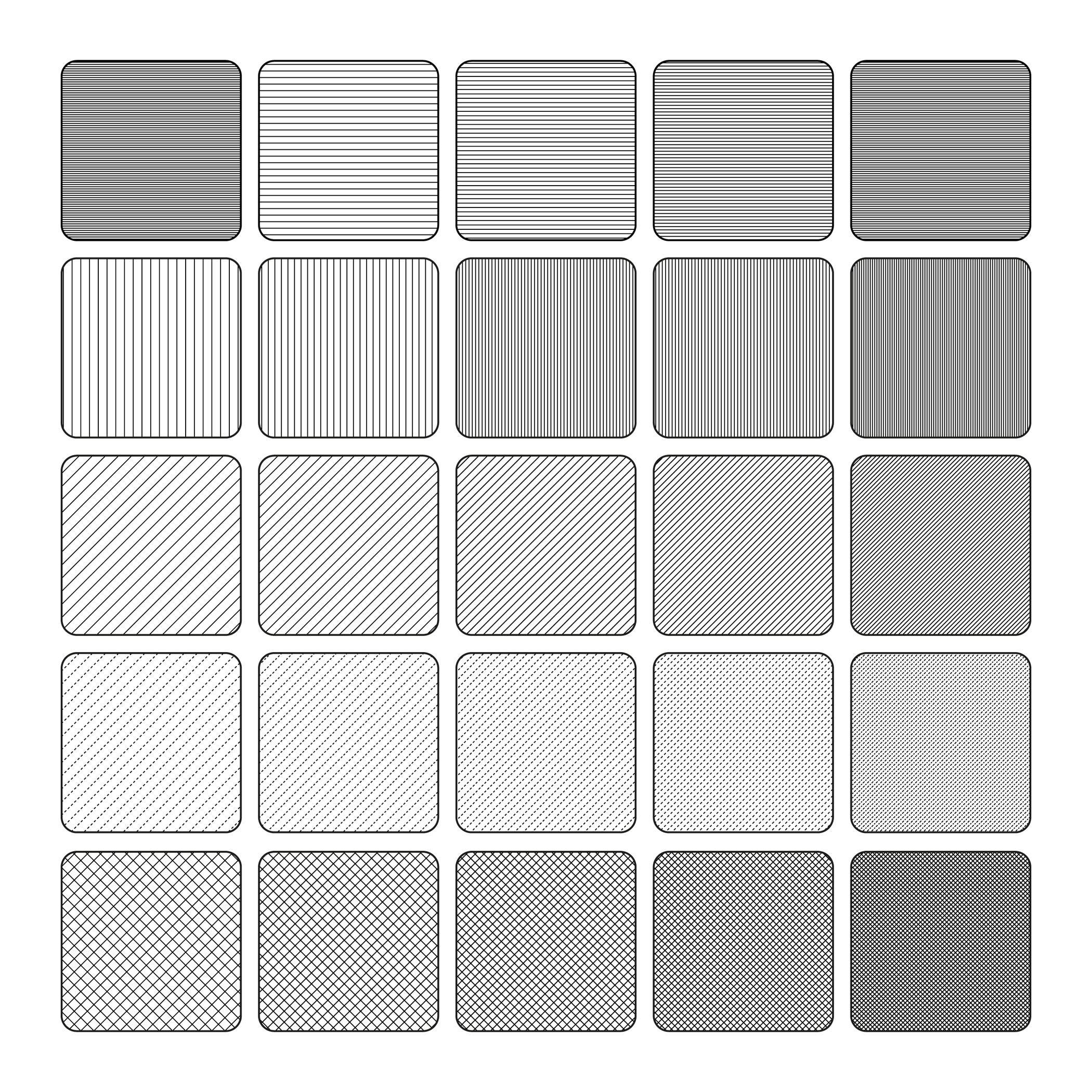 Line Patterns Multi-Pack for Adobe Illustrator