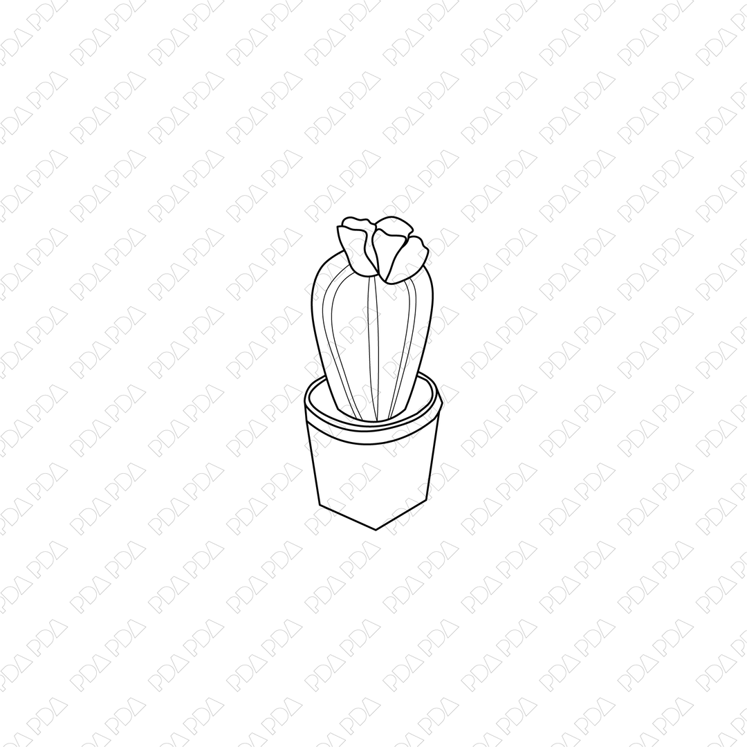 Axonometric Isometric Plant Set - Vector Ai