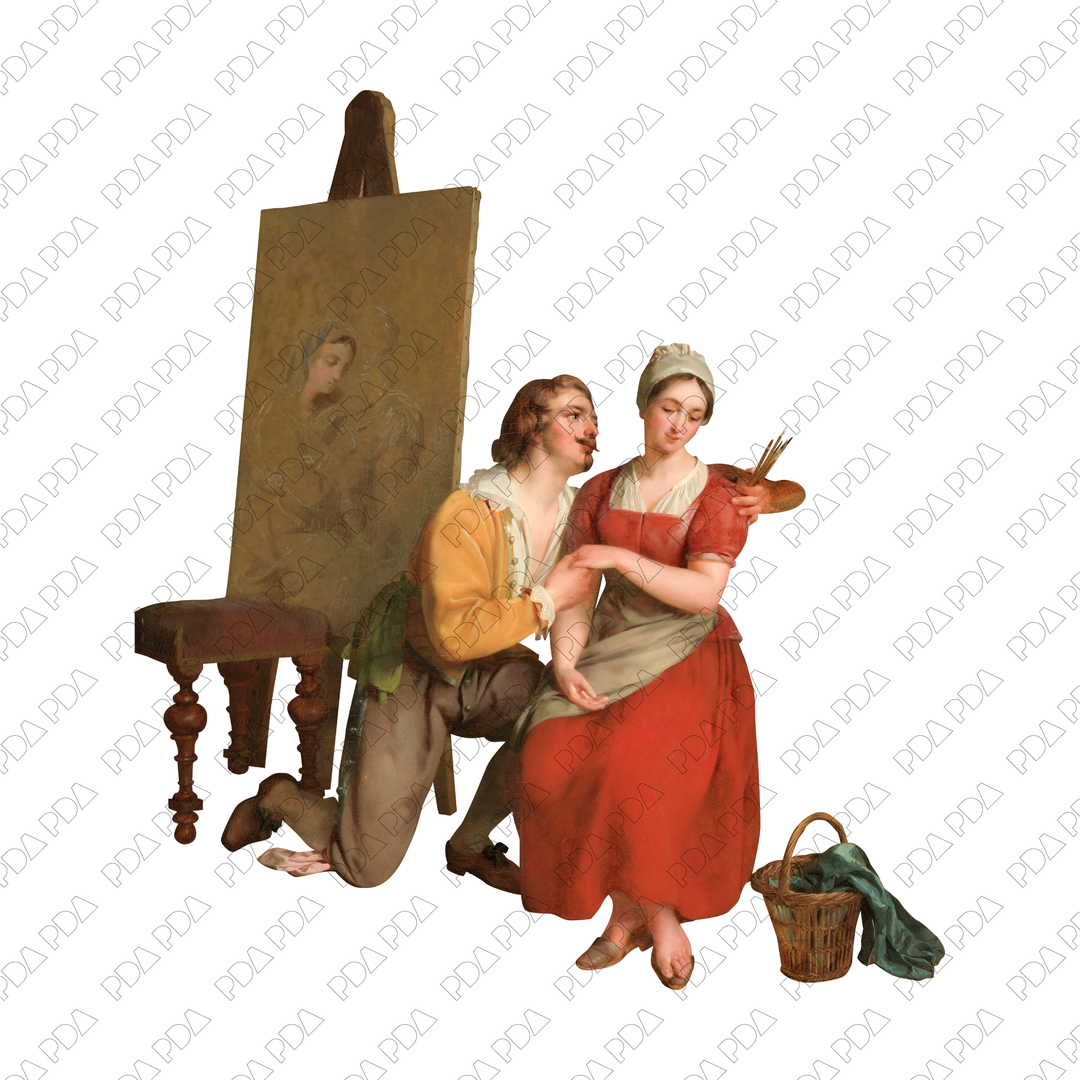 Painter & His Muse Artcutouts - PNG Scene – Post Digital Architecture