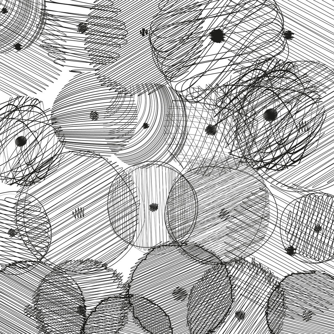 Vector Sketchy Trees Set (Top view)