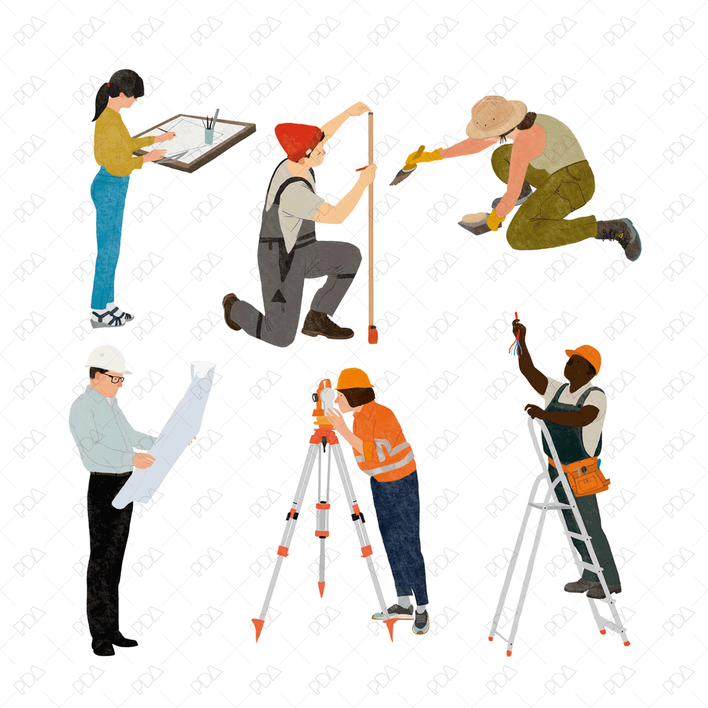 Hand Drawn Builders and Planners Set