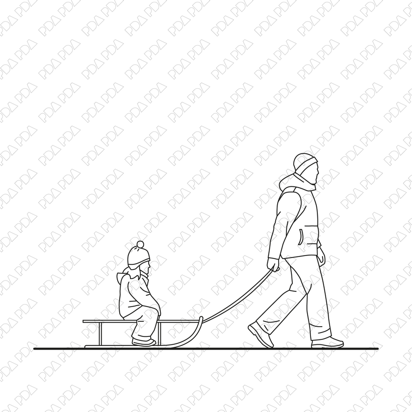 Christmas Characters CAD & Vector Set
