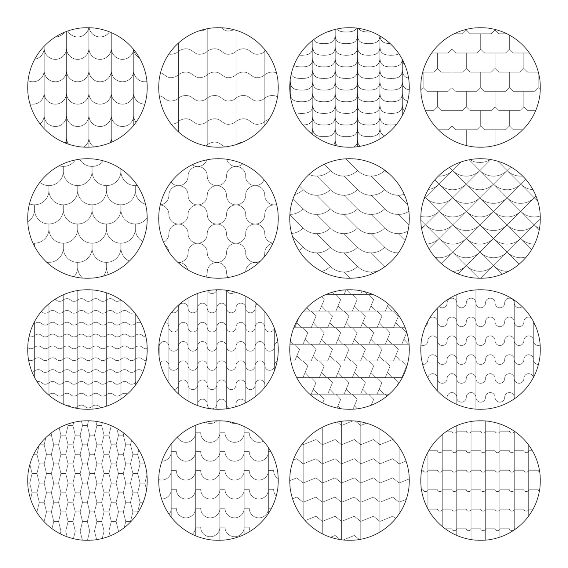 Illustrator Roof & Wall Hatch Patterns Library – Post Digital Architecture